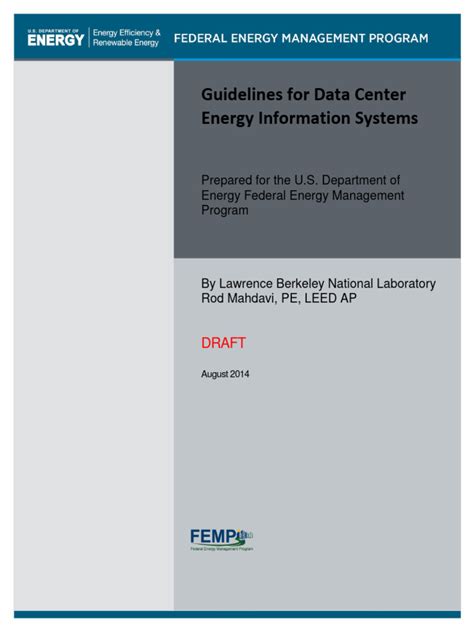 guidelines for datacenter measure and manage mahdavi august 2014