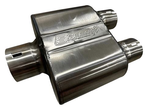 3 Inlet 2 5 Outlets Race Series Muffler Center Inlet Offset