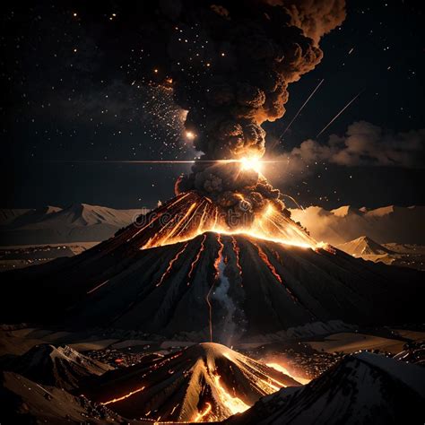 Volcanic Eruption Stock Illustration Illustration Of Nature 294299508