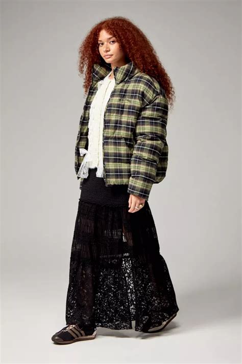 Uo Bella Textured Prairie Maxi Skirt Urban Outfitters