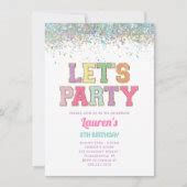 Varsity Patch Letters Birthday Party Invitation Zazzle