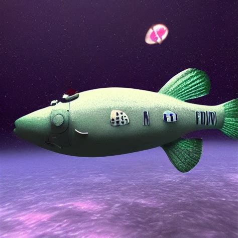 Astronaut Fish Render Arthub Ai