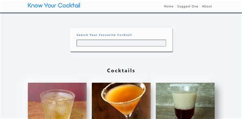 github ujjwal313 know your cocktail web app to get information about
