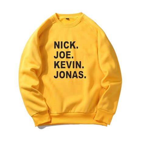 JOBROS Nick Joe Kevin Yellow Sweatshirts Yellow Sweatshirt