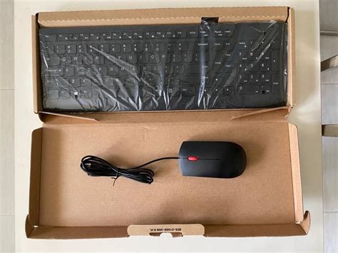 Lenovo Wired Keyboard And Optical Mouse Set Computers Tech Parts Accessories Computer