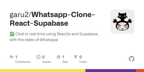 Github Garu2whatsapp Clone React Supabase Chat In Real Time Using Reactjs And Supabase With