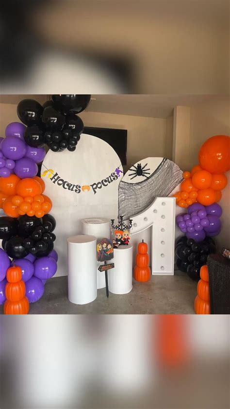 Hocus Pocus Birthday Halloween Decorations Halloween Birthday