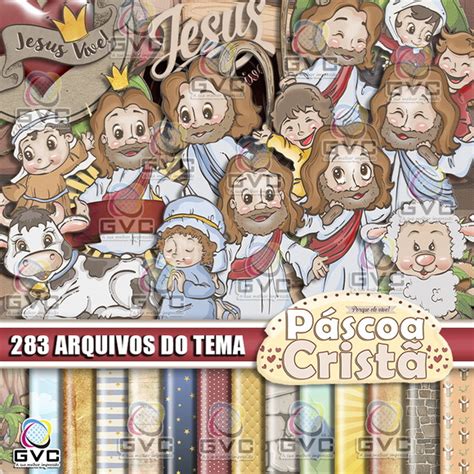Kit Digital Páscoa Cristã Elo7 Produtos Especiais