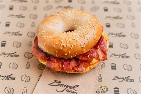 Bacon And Egg Bagel Factory