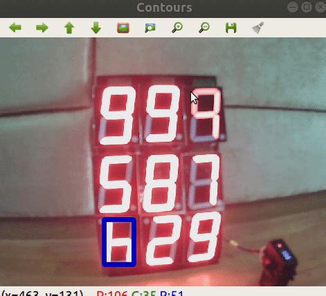 GitHub s OpenCV CPP 使用穿线法识别数码管
