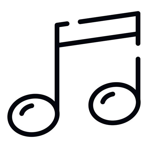 Icono De Nota Musical única Estilo De Esquema 15306322 Vector En Vecteezy