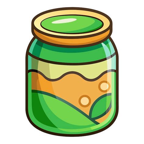 Premium Vector Jar Clipart Cartoon Style Vector Illustration