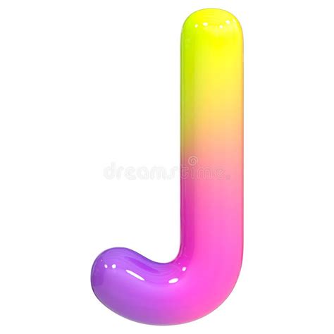 J Font Gradient 3d With White Background Stock Illustration Illustration Of Discount Black