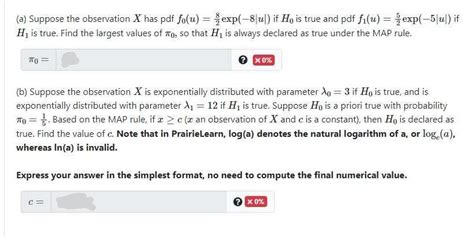 A Suppose The Observation X Has Pdf Fou