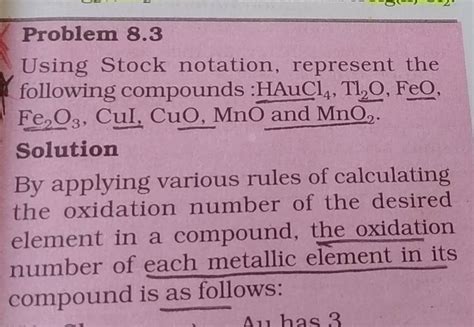 Problem 83 Using Stock Notation Represent The Following Compounds Hau