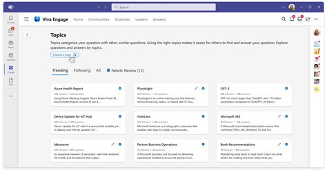 Viva Engage 中答案的管理员方案 Microsoft Learn