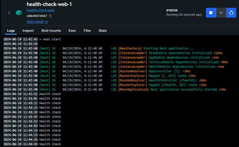 Health Check In Docker Compose With Nestjs App Stack Overflow
