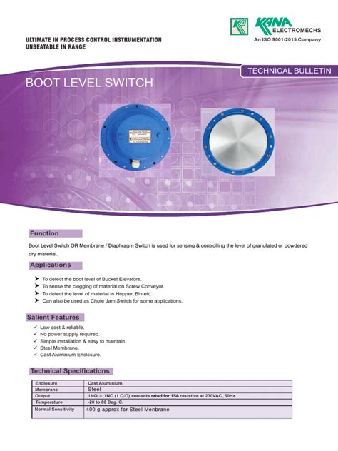 Boot Level Switch Ss Pdf Switch Electrical Engineering