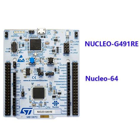 Модуль разработки NUCLEO G491RE STM32G491RET6U Nucleo 64 ARM Cortex M4 купить с доставкой по