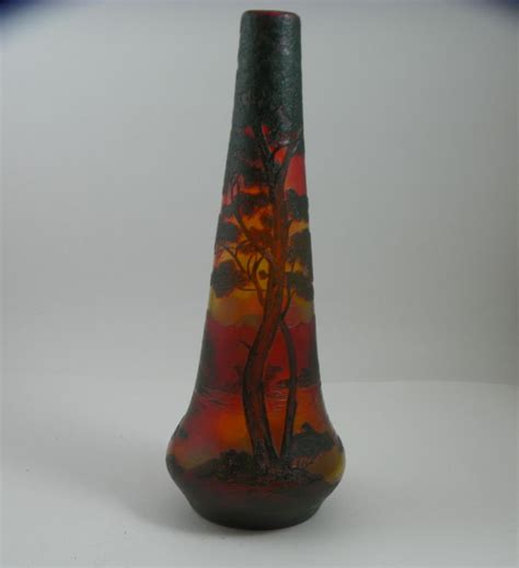 Bargain Johns Antiques Antique Devez Signed Cameo Art Glass Vase