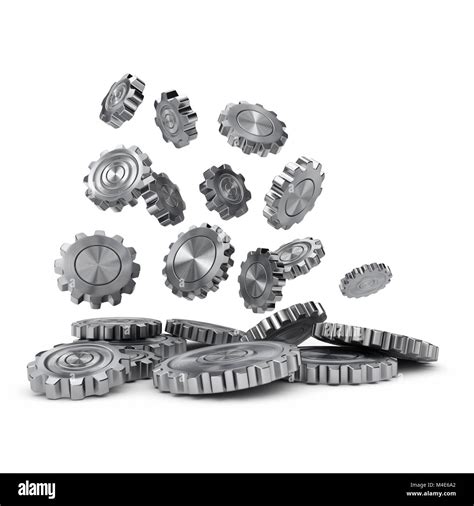 D Rendering Gears Stock Photo Alamy