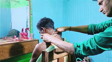Indian Street Barber Head Massage Asmr Sleep Night Youtube