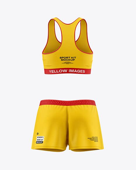 Womens Sport Kit Mockup Back View Free Download Images High