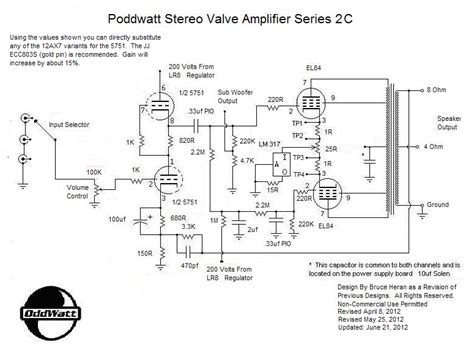 El84 Push Pull Amplifier Schematic Diagram