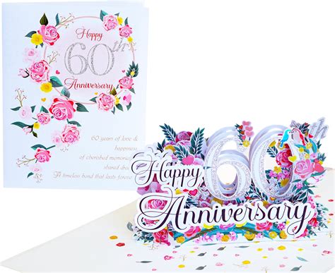 Nobleworks 60th Milestone Anniversary Greeting Card With