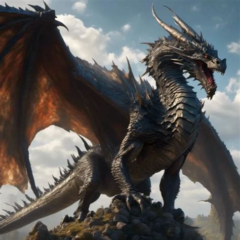 𝐓𝐚𝐢𝐫𝐧 Dragon illustration Wings art Mythical creatures