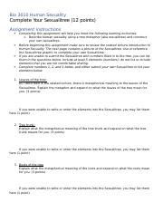 Sexualitree Assignment Docx Bio Human Sexuality Complete Your Sexualitree Points