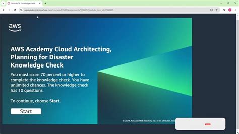 aws academy cloud architecting module 16 knowledge check youtube
