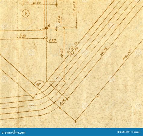 Vintage Engineering Chart Stock Image Image Of Early 25444791
