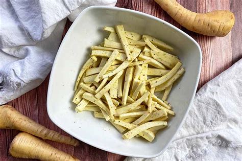 Roasted Parsnip Fries With Creamy Honey Mustard Sauce Recipe Foodal