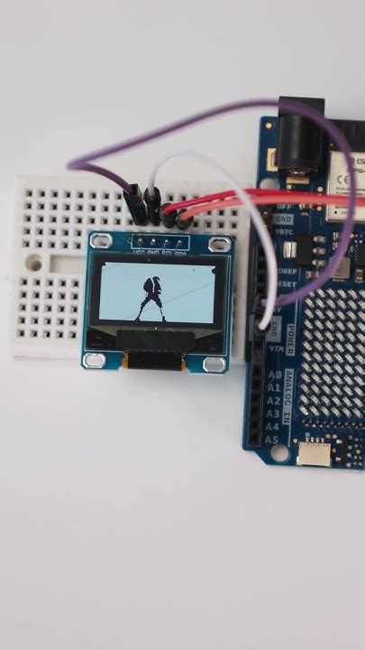 不到一英寸的屏幕，播放视频的效果！ 电力 Arduino Animation Youtube