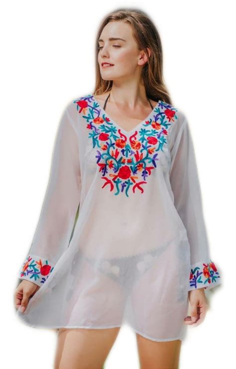 Blusa Bordada Salida De Playa Mercado Libre