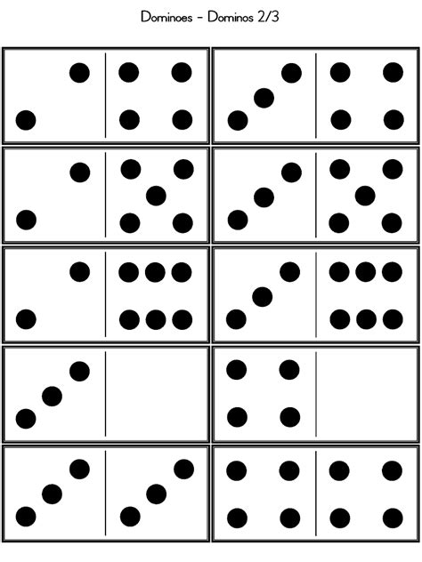 Fichas De Domino Para Recortar Imagui