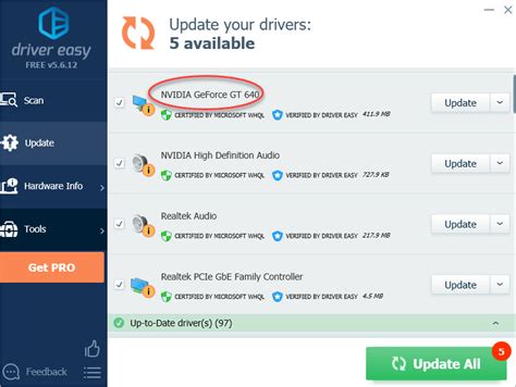 장치 관리자에 NVIDIA 그래픽 카드가 표시되지 않음 수정 Driver Easy 그래픽 문제