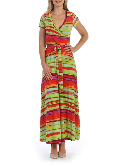 Ella Samani Print Plus Size Wrap Dress