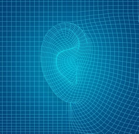Vector oído humano tratamiento auditivo cirugía plástica implantación Vector Premium