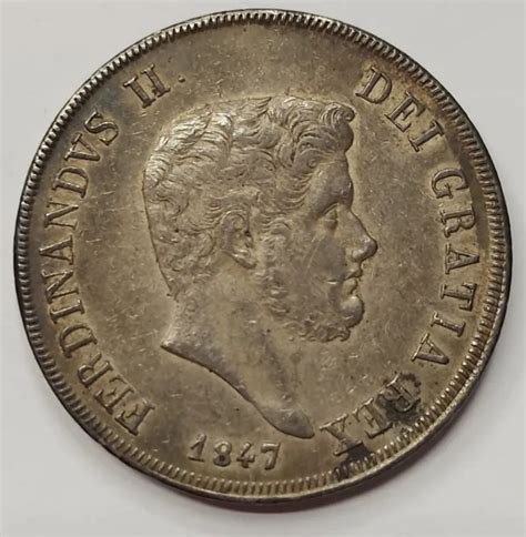 NAPOLI DUE SICILIE Ferdinando II Borbone 120 Grana Piastra 1847