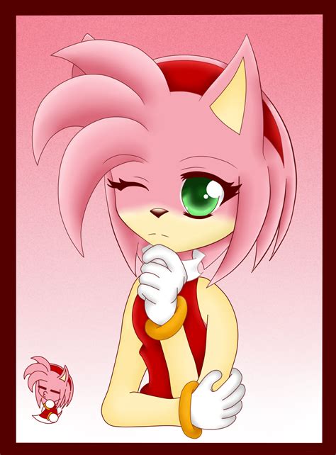 Amy Thinking By Yzzythehedgie123 On Deviantart
