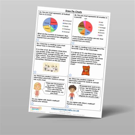 Year Draw Pie Charts Reasoning And Problem Solving Resource