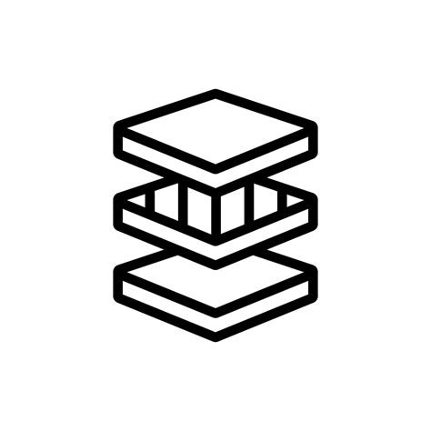 Tile Overlay Icon Vector Outline Illustration 9948019 Vector Art At