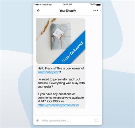 how to send automatic sms notifications for order delivery in shopify