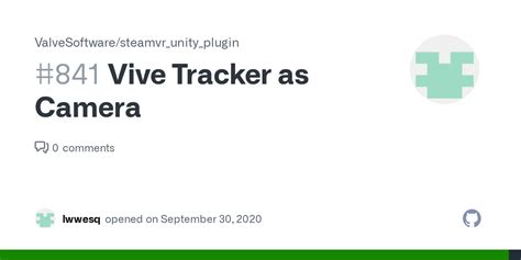 vive tracker as camera · issue 841 · valvesoftware steamvr unity