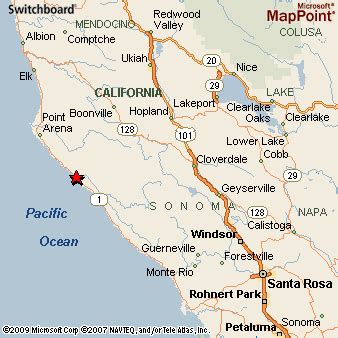 Map Of Gualala California