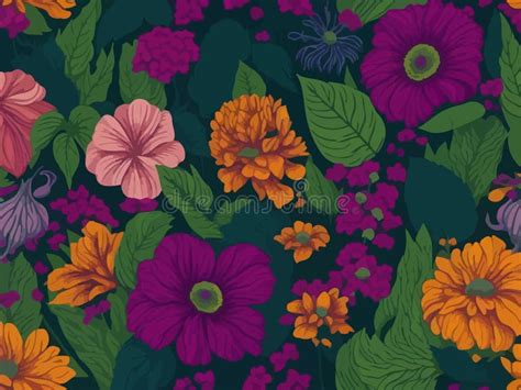 A Mesmerizing Display Of Abstract Floral Patterns Stock Illustration Illustration Of Ornament