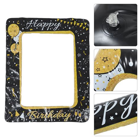 프레임 풍선 생일 셀카 사진 사진 소품 부스 파티 사진 행복한 부동 호의 포토 부스 호의 Aliexpress