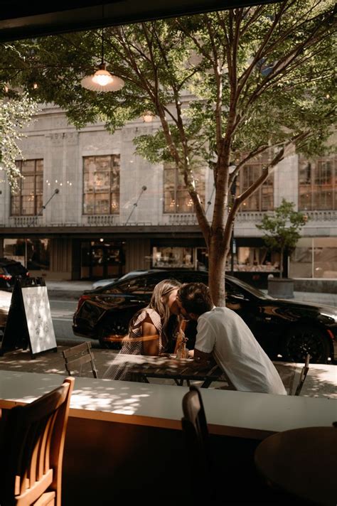 Coffee Shop Couples Session Romantic Coffee Date Unique Engagement